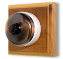 Classic Electric Clipsal Heritage Brass Light Switches